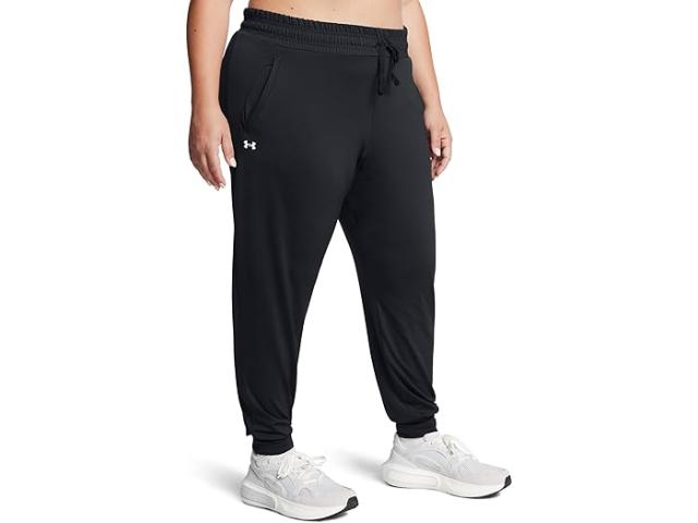 (取寄) アンダーアーマー レディース プラス サイズ アーマー ヒート ギア パンツ Under Armour women Plus Size Armour Heat Gear Pants Black/White