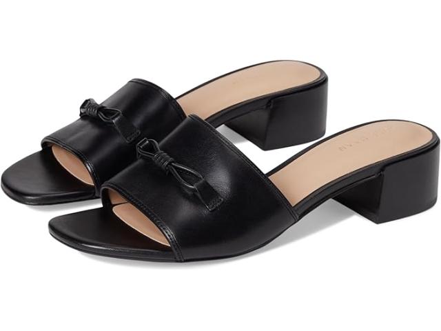 (取寄) コールハーン レディース カリ エンベリッシュ サンダル Cole Haan women Calli Embellished Sandals Black Leather