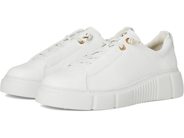 (取寄) ポールグリーン レディース アビー スニーカー Paul Green women Abbey Sneakers White Leather