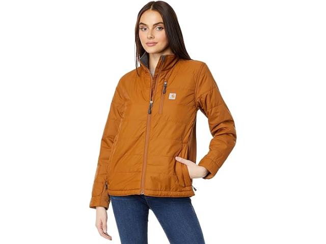 (取寄) カーハート レディース レイン ディフェンダー リラックスド-フィット フィット ライトウェイト インサレーテッド ジャケット Carhartt women Rain Defender Relaxed Fit Lightweight Insulated Jacket Carhartt Brown