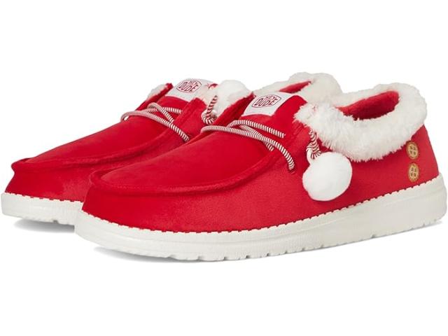 (取寄) ヘイ デュード レディース ウェンディ ミセス クロース Hey Dude women Wendy Mrs Claus Red