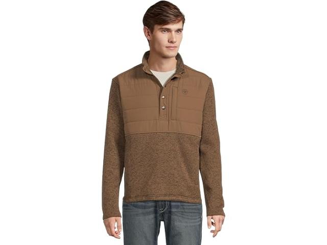 (取寄) アリアット メンズ コールドウェル リインフォースド スナップ セーター Ariat men Caldwell Reinforced Snap Sweater Khaki