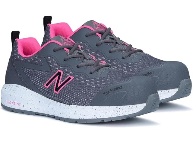 (取寄) ニューバランスワーク＆セーフティ レディース ロジック コンプ トゥ エー PR SR New Balance Work & Safety women New Balance Work & Safety Logic Comp Toe EH PR SR Grey/Pink