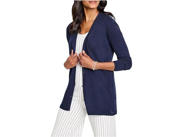 (取寄) ニックゾー レディース ディスティネーション ボタン カーディガン NIC+ZOE women Destination Button Cardigan Dark Indigo