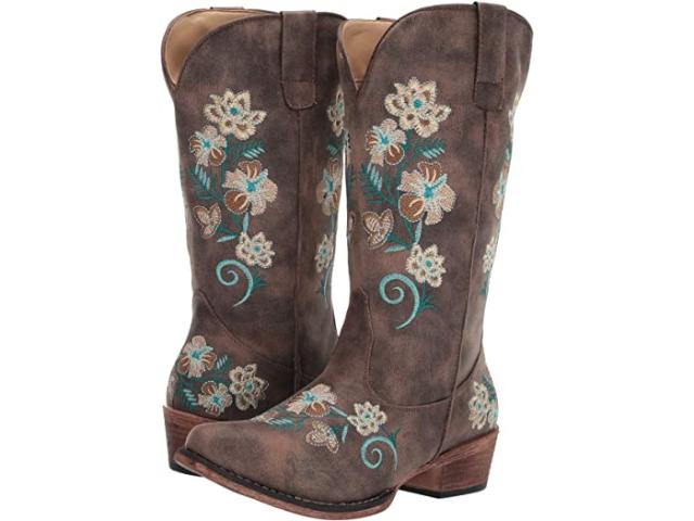 (取寄) ローパー レディース ライリー フローラル Roper women  Riley Floral Vintage Brown Faux Leather