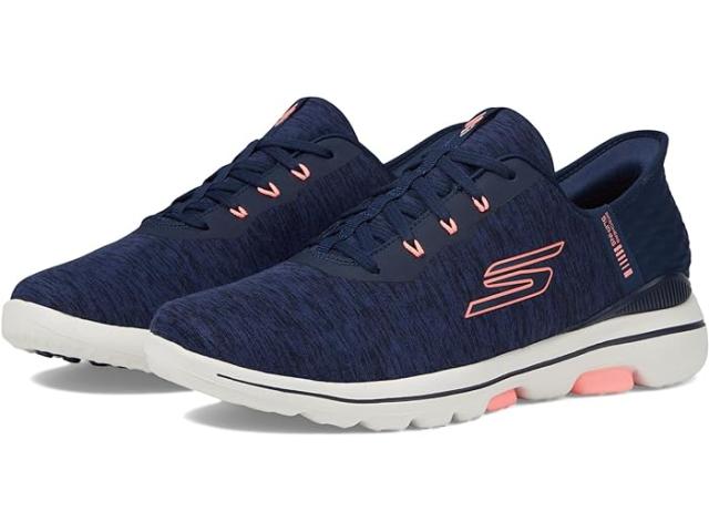 (取寄) スケッチャーズ ゴルフ レディース ゴー ゴルフ ウォーク 5 ハンズ フリー スリップ-インス Skechers GO GOLF women Skechers GO GOLF Go Golf Walk 5 Hands Free Slip-Ins Navy/Pink