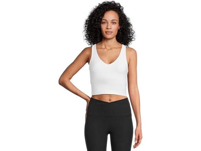 (取寄) ビヨンドヨガ レディース スペースダイ グッド デイ クロップド タンク Beyond Yoga women Spacedye Good Day Cropped Tank Cloud White