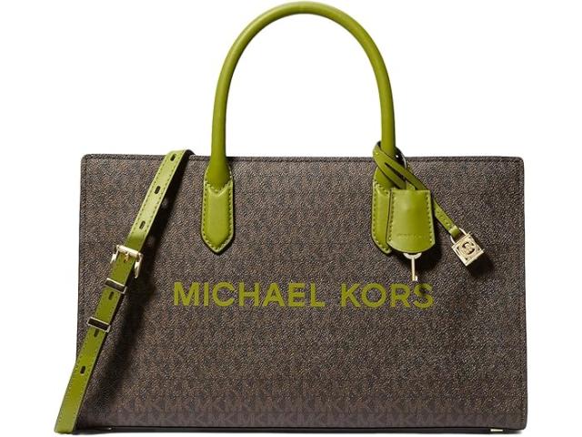 (取寄) マイケルコース レディース スカーレット ミディアム イースト ウェスト サッチェル MICHAEL Michael Kors women Scarlett Medium East West Satchel Meadow Green