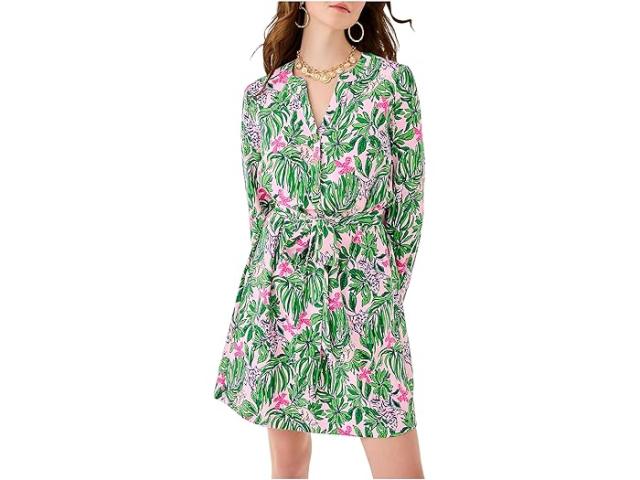 (取寄) リリー ピュリッツァー レディース エンスリー Upf 50+ ドレス Lilly Pulitzer women Ensley Upf 50+ Dress Conch Shell Pink