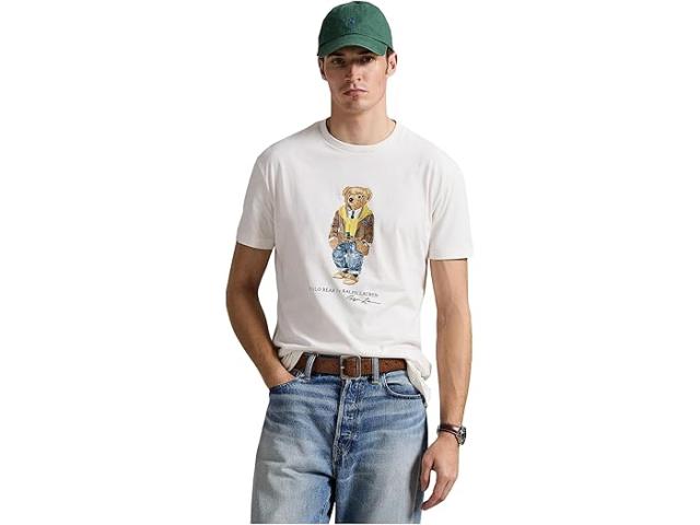(取寄) ラルフローレン メンズ クラシック フィット ポロ ベアー ジャージ T-シャツ Polo Ralph Lauren men Classic Fit Polo Bear Jersey T-Shirt Nevis/Hudson Valley Bear