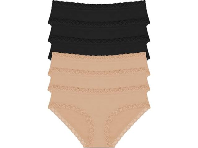 (取寄) ナトリ レディース ブリス ガール ブリーフ 6-パック Natori women Natori Bliss Girl Brief 6-Pack Black/Black/Black/Cafe/Cafe/Cafe
