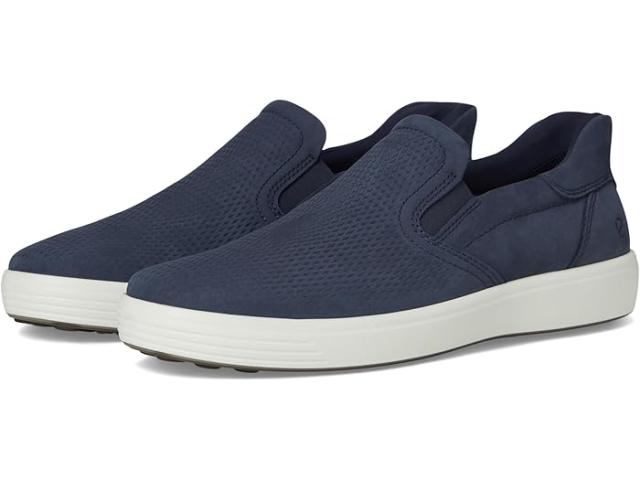 (取寄) エコー メンズ ソフト 7 イージー スリッポン スニーカー ECCO men Soft 7 Easy Slip On Sneaker Marine