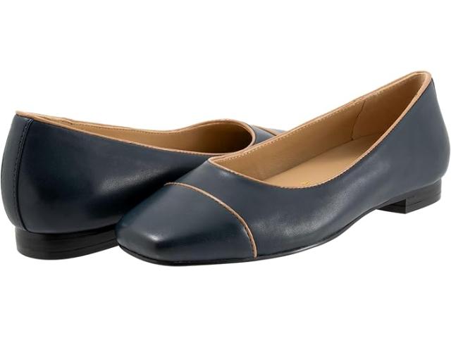 (取寄) トロッターズ レディース ハーバー Trotters women Trotters Harbor Navy Tan