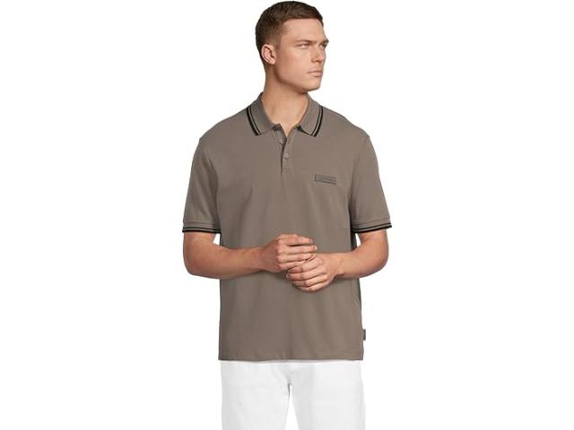 (取寄) アルマーニエクスチェンジ メンズ スモール ボックス ロゴ ポロ Armani Exchange men Small Box Logo Polo Dark Gull Gray