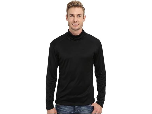 (取寄) ホットチリ メンズ ピーチ ソリッド ロール T-ネック Hot Chillys men Hot Chillys Peach Solid Roll T-Neck Black