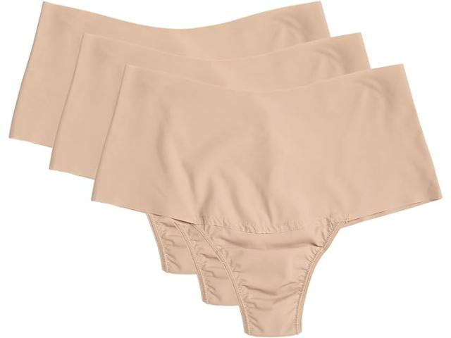 (取寄) ハンキー パンキー レディース ブリーズ ハイ-ライズ トング 3-パック Hanky Panky women Hanky Panky Breathe Hi-Rise Thong 3-Pack Taupe/Taupe/Taupe