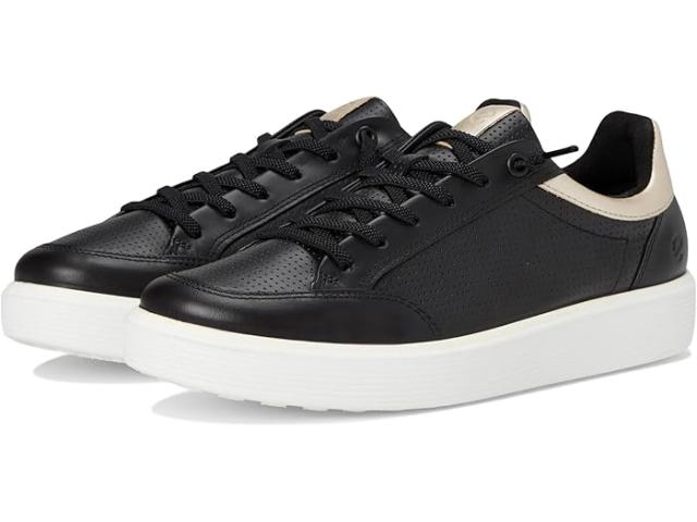(取寄) エコー レディース ソフト 60 スニーカー ECCO women Soft 60 Sneaker Black/Black/Pure White Gold