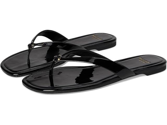 (取寄) ケイトスペード レディース スペード フラワー フリップ フロップ サンダル Kate Spade New York women Spade Flower Flip Flop Sandal Black