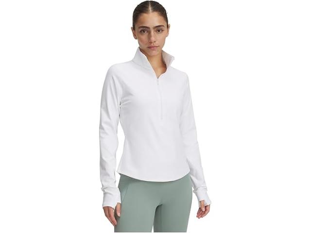 (取寄) アンダーアーマー レディース モーション 1/2 ジップ Under Armour women Motion 1/2 Zip White/Halo Gray