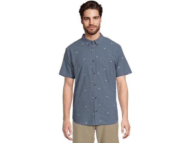(取寄) ビラボン メンズ オール デイ ジャカード ショート スリーブ Billabong men All Day Jacquard Short Sleeve Deep Blue