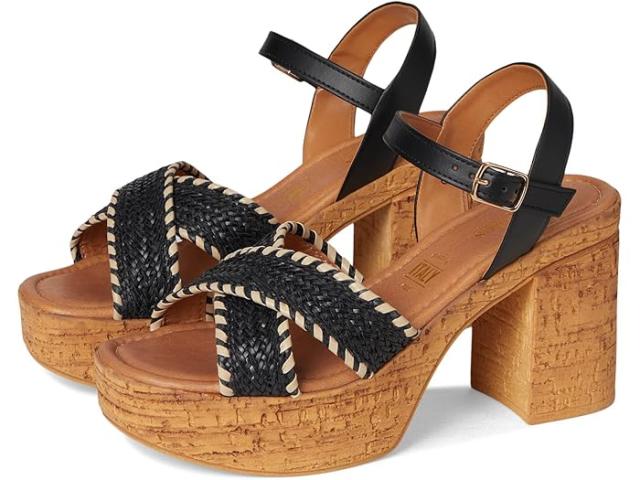 (取寄) セイシェル レディース ブラボー Seychelles women Bravo Black/Natural Raffia