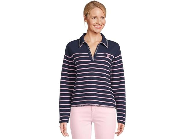 (取寄) リリー ピュリッツァー レディース プルオーバー Lilly Pulitzer women Corvaya Pullover Low Tide Navy Legacy Stripe