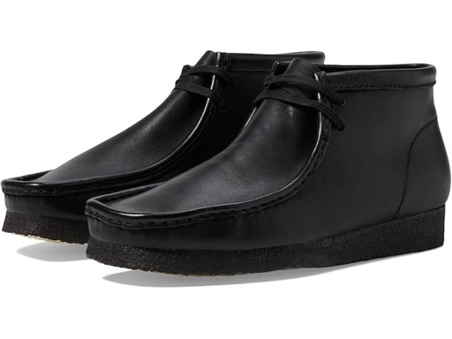 (取寄) クラークス メンズ ワラビー ブーツ Clarks men Wallabee Boot Black Leather