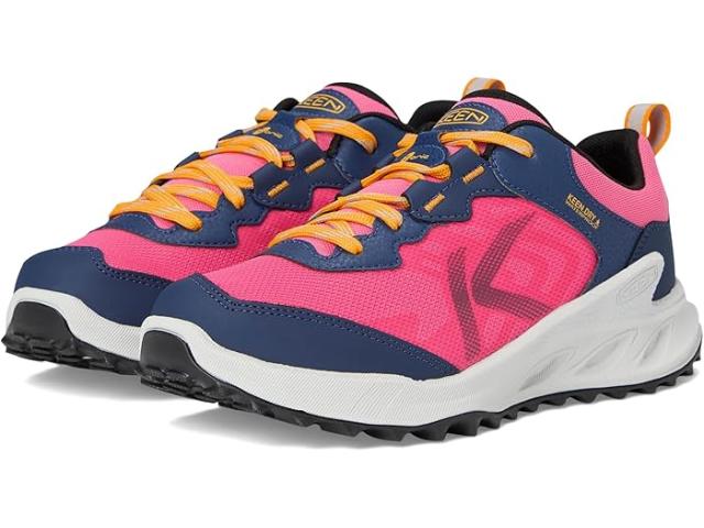 (取寄) キーン キッズ キッズ シオニック ロウ ハイト ウォータープルーフ オール テレイン イージー オン ハイキング シューズ (リトル キッド/ビッグ キッド) KEEN Kids kids Zionic Low Height Waterproof All Terrain Easy On Hiking Shoes (Little Kid/Big Kid) Naval