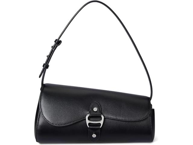 (取寄) ローレン ラルフローレン レディース レザー ミディアム ターシャ イースト-ウエスト ショルダー バッグ Lauren Ralph Lauren women Leather Medium Tasha East-west Shoulder Bag Black