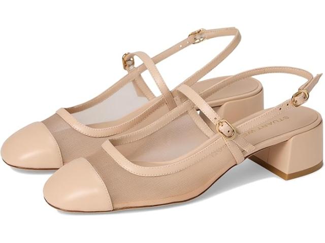 (取寄) スチュアート ワイツマン レディース メーヴ メアリー ジーン スリングバック Stuart Weitzman women Maeve Mary Jane Slingback Beige/Barely Beige