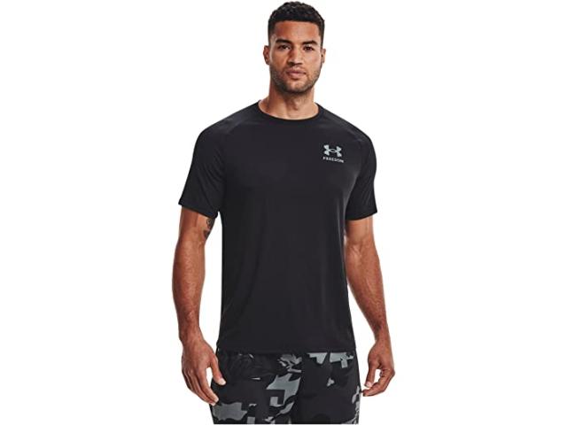 (取寄) アンダーアーマー メンズ フリーダム テック ショート スリーブ ティー Under Armour men Under Armour Freedom Tech Short Sleeve Tee Black/Pitch Gray