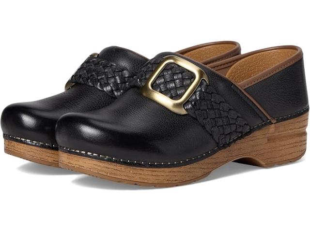 (取寄) ダンスコ レディース プロ ブレイデッド クロッグス Dansko women Pro Braided Clogs Black