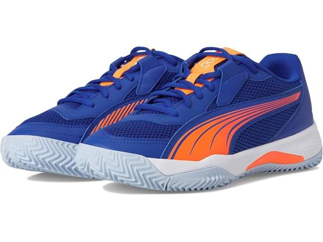 (取寄) プーマ メンズ ノバ コート ピックルボール シューズ PUMA men Nova Court Pickleball Shoes Vivid Blue/Heat Fire/White/Glowing Red
