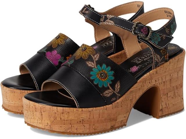 (取寄) ラルティストバイスプリングステップ レディース ヘレナ L'Artiste by Spring Step women Halena Black Multi