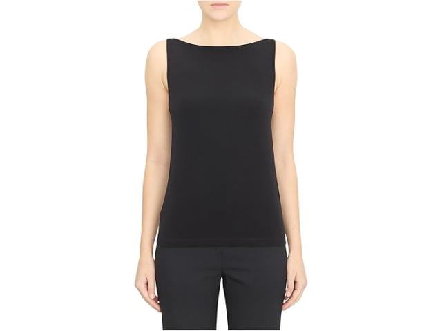 (取寄) ヴィンス レディース ボート ネック タンク Vince women Boat Neck Tank Black