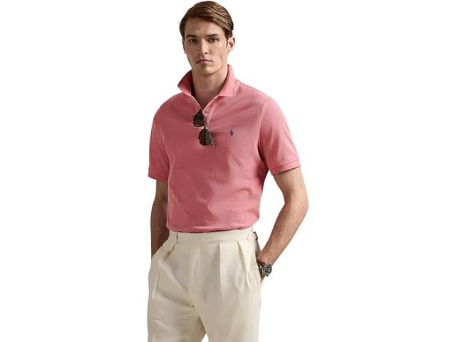 (取寄) ラルフローレン メンズ ザ アイコニック メッシュ ポロ シャツ Polo Ralph Lauren men The Iconic Mesh Polo Shirt Desert Rose