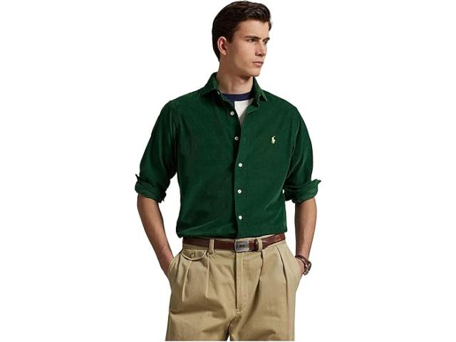 (取寄) ラルフローレン メンズ クラシック フィット コーデュロイ シャツ Polo Ralph Lauren men Classic Fit Corduroy Shirt New Forest