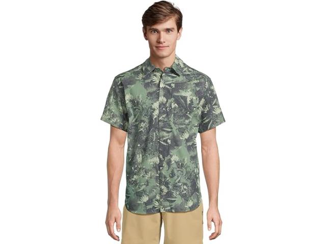 (取寄) ノースフェイス メンズ ショート スリーブ ベイトレイル パターン シャツ The North Face men Short Sleeve Baytrail Pattern Shirt Duck Green Prairie Flowers Print