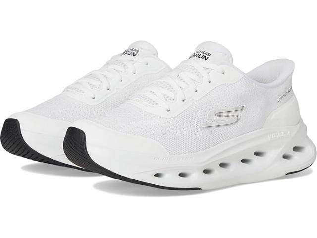 (取寄) スケッチャーズ レディース マックス クッショニニグ グライド ステップ ハートフォード ハンズ フリー スリップ-インス SKECHERS women Max Cushioning Glide Step Hartford Hands Free Slip-Ins White/Black