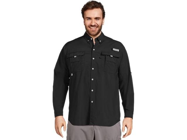 (取寄) コロンビア メンズ ビッグ アンド トール バハマ リ ロング スリーブ シャツ Columbia men Big & Tall Bahama II Long Sleeve Shirt Black 1