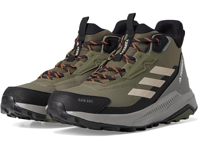 (取寄) アディダス アウトドア メンズ テレックス ミッド レイン.レディ ハイキング シューズ adidas Outdoor men Terrex Anylander Mid RAIN.RDY Hiking Shoes Olive Strata/Wonder Beige/Black