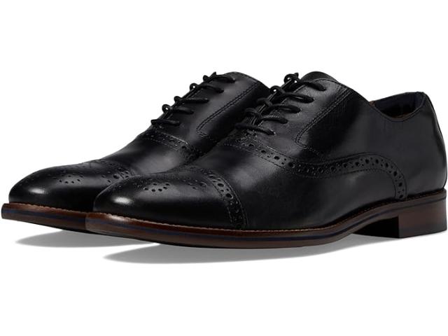 (取寄) ジョンストン&マーフィー メンズ コナード 2.0 キャップ トゥ Johnston & Murphy men Johnston & Murphy Conard 2.0 Cap Toe Black Full Grain