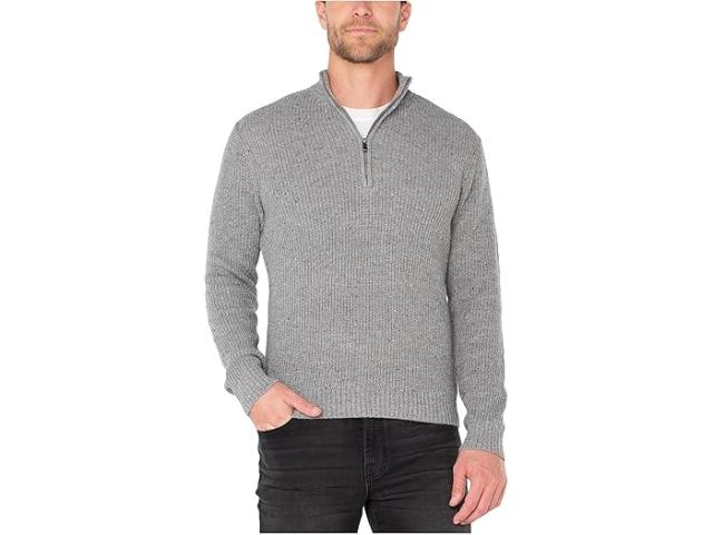 (取寄) リバプールロサンゼルス メンズ ドニゴール リブ 1/4 ジップ セーター Liverpool Los Angeles men Donegal Rib 1/4 Zip Sweater Light Grey