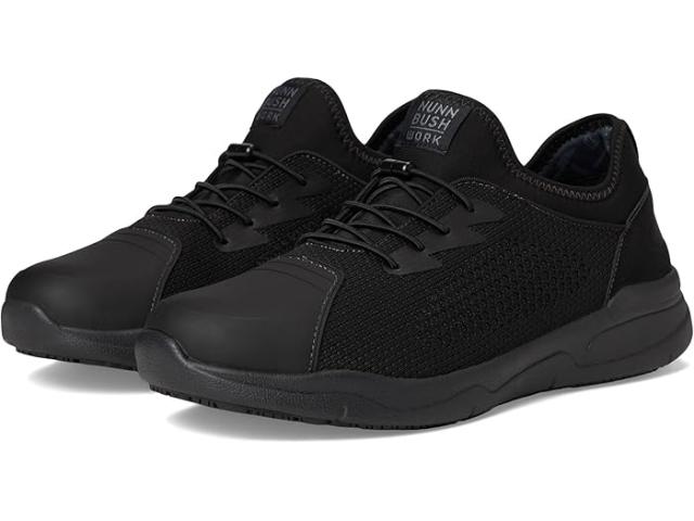 (取寄) ナン ブッシュ メンズ グラッツィエ ワーク オックスフォード スリップ-レジスタント ワーク シューズ アスレチック スタイル スニーカー レース アップ Nunn Bush men Grazie Work Oxford Slip-Resistant Work Shoe Athletic Style Sneaker Lace Up Black