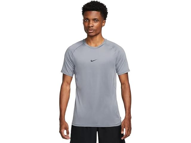 (取寄) ナイキ メンズ プロ ドライ-フィット スリム ショート スリーブ トップ Nike men Pro Dri-FIT Slim Short Sleeve Top Smoke Grey/Black