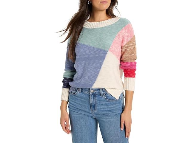 (取寄) ニックゾー レディース ピティート カラー クロッシング  セーター NIC+ZOE women Petite Color Crossing Sweater Blue Multi