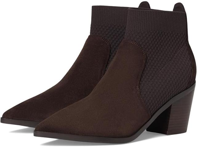 (取寄) コールハーン レディース マギー 75mm ブーティ Cole Haan women Maggie 75mm Booties Dark Chocolate Suede/Tonal Stretknit