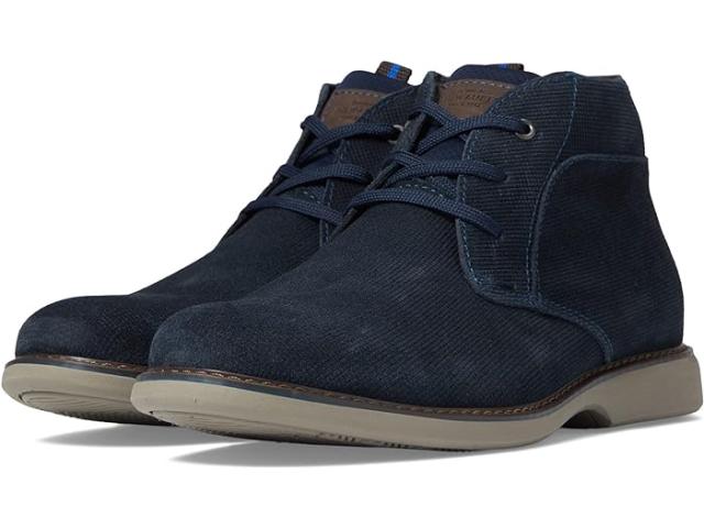 (取寄) ナン ブッシュ メンズ オットー プレーン トゥ チャッカ ブーツ Nunn Bush men Otto Plain Toe Chukka Boot Navy