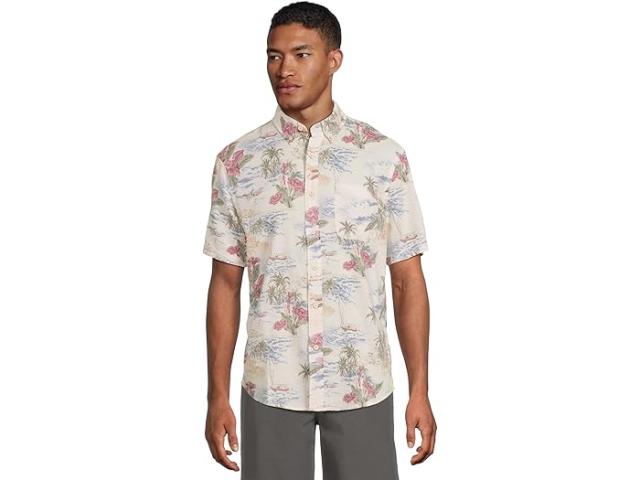 (取寄) ファリティ メンズ ショート スリーブ ブリーズ シャツ Faherty men Short Sleeve Breeze Shirt Molokai Scenic Tropical