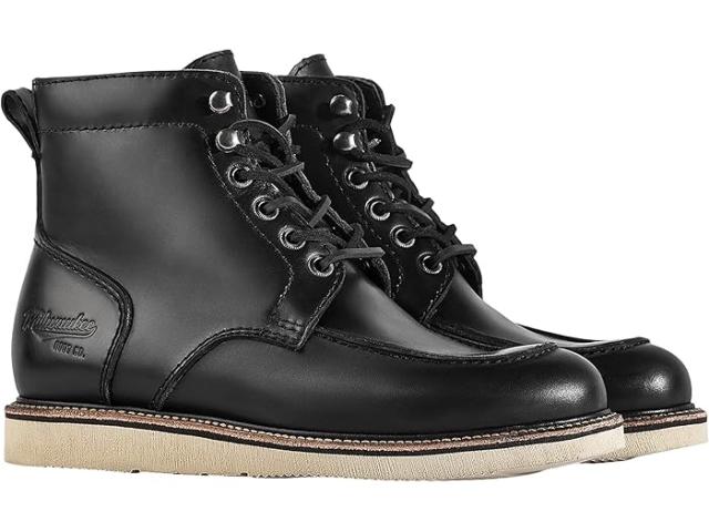 (取寄) ミルウォーキー ブート カンパニー メンズ ブラッドフォード モック トゥ ブーツ Milwaukee Boot Company men Bradford Moc Toe Boot Black